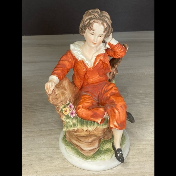 Lefton | Art | Vintage Lefton Limited Edition Victorian Red Boy | Poshmark